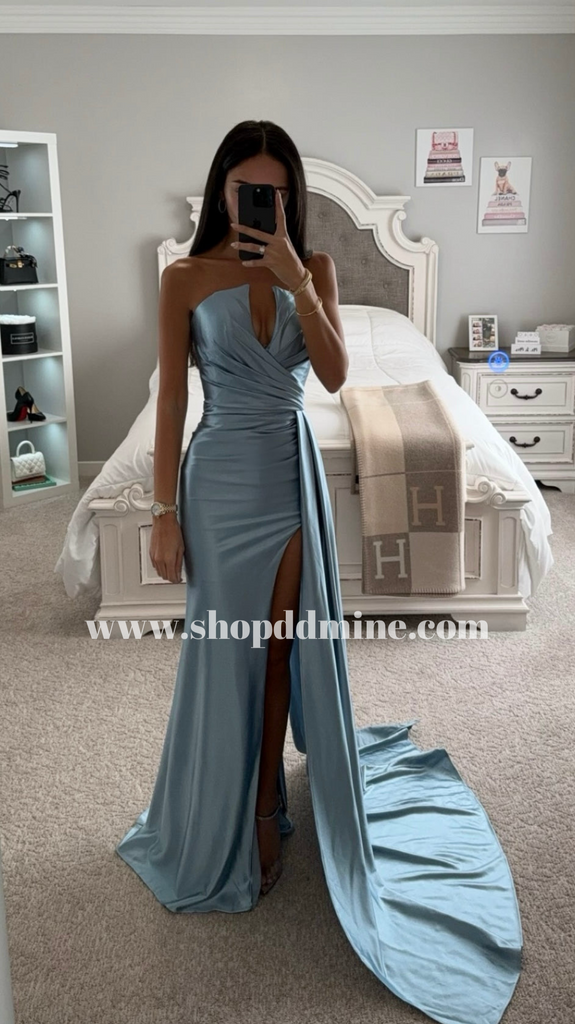 Strapless Satin Gown Shop Ddmine