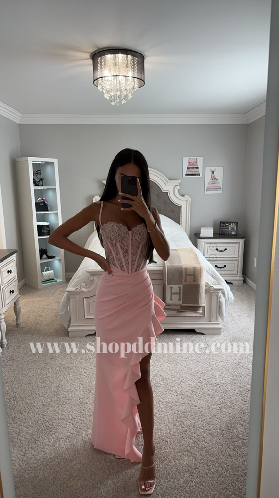 Julia Pink Lace Corset Maxi Dress Shop Ddmine