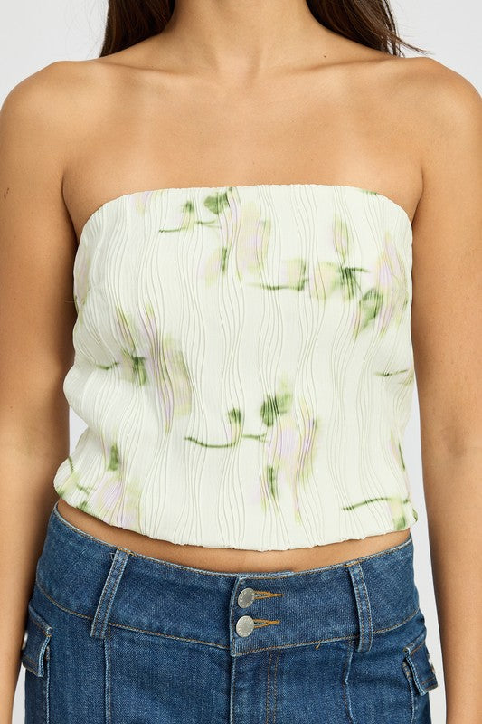 FLORAL TUBE TOP – SHOP DDMINE