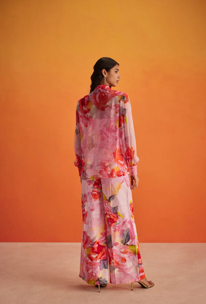 HEMANT AND NANDITA FLARED PANTS WITH BUCKLE BELT – SHOP DDMINE