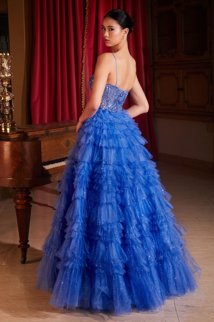 RUFFLED LAYERED BALL GOWN – SHOP DDMINE