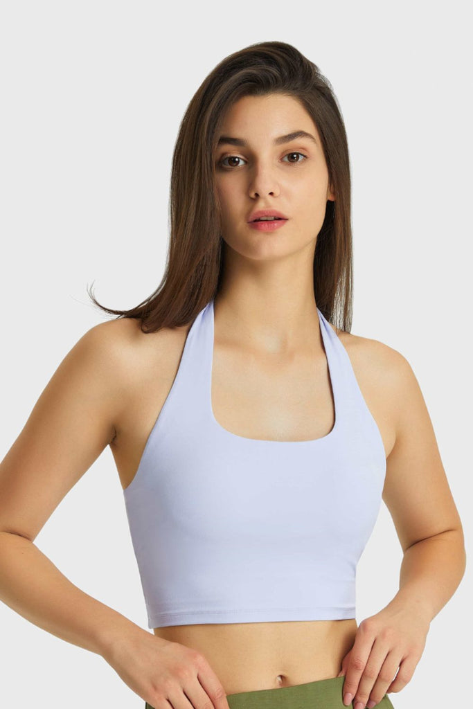 BREATHABLE HALTER NECK SPORTS BRA – SHOP DDMINE