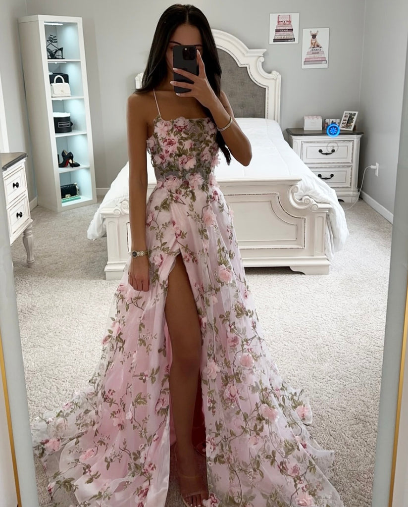 FLOWERET BACKLESS A LINE GOWN – SHOP DDMINE