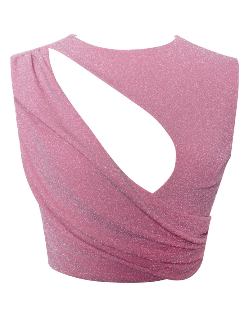 PINK METALLIC TOP – SHOP DDMINE