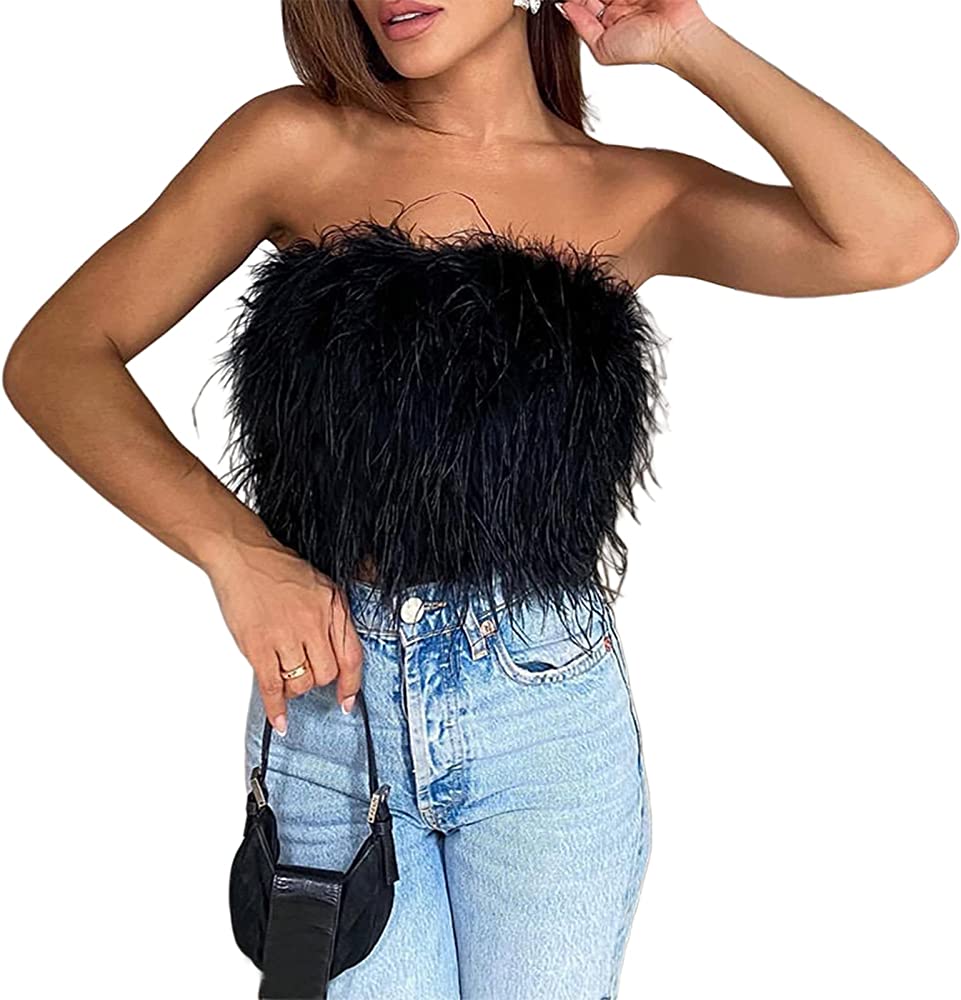 FEATHER TUBE TOP – SHOP DDMINE