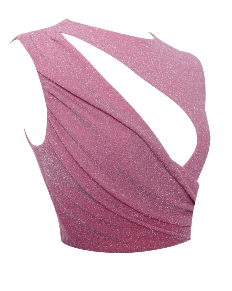 PINK METALLIC TOP – SHOP DDMINE