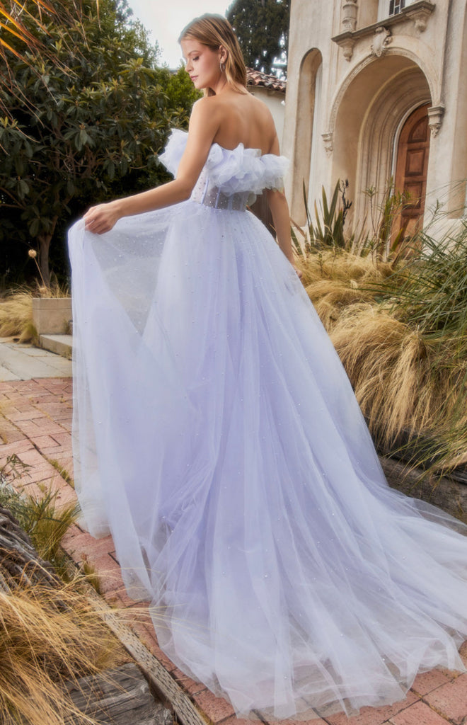 GATHERED TULLE PEARL BALL GOWN – SHOP DDMINE